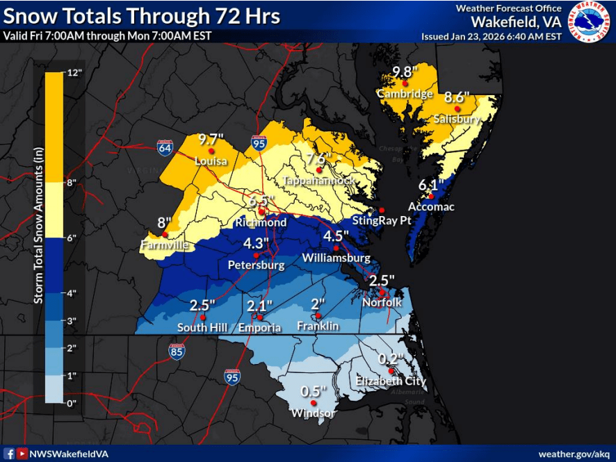 Dominion Energy expects widespread power outages due to winter storm ...